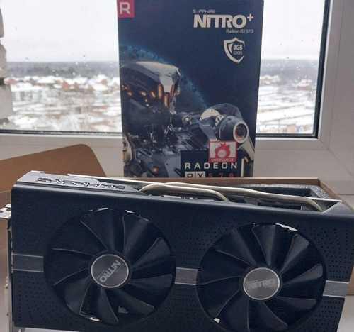 Видеокарта rx570 8gb sapphire nitro