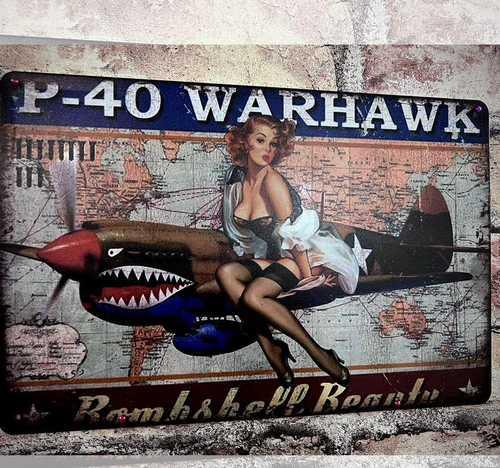 Декор на стену P-40 Warhawk