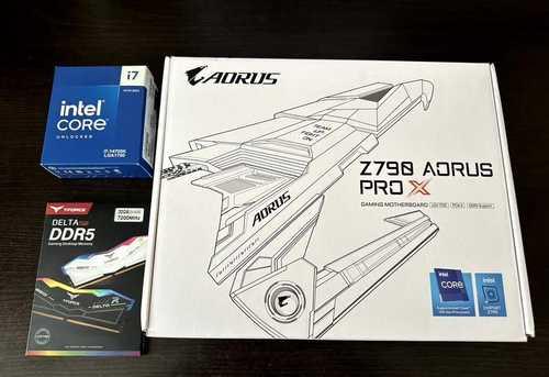 К-т белый 14700K/32GB D5 7200/GiG Z790 Aorus Pro X