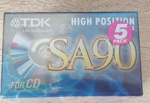 Аудиокассета TDK SA90 II тип запечатанные