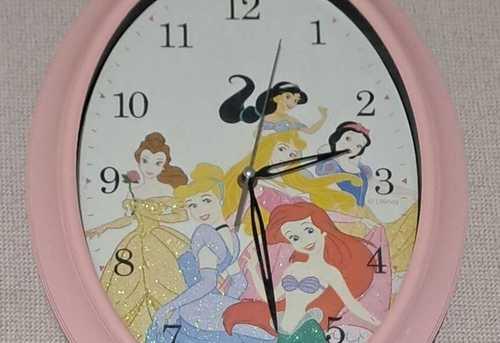 Часы детские настенные с принцессами диснея