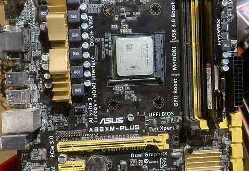 Материнская плата с процессором AMD A10-7800