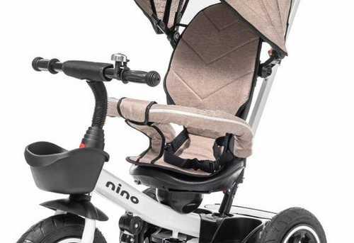 Трехколесный велосипед с ручкой nino Active (беже