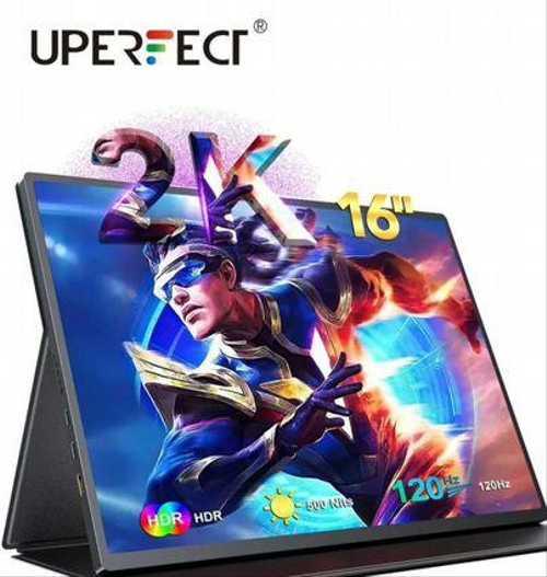 Портативный монитор 4K Uperfect 16" 120 Гц, новые