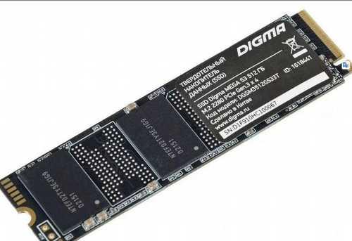 SSD накопитель digma Mega S3 M.2 2280 512 гб