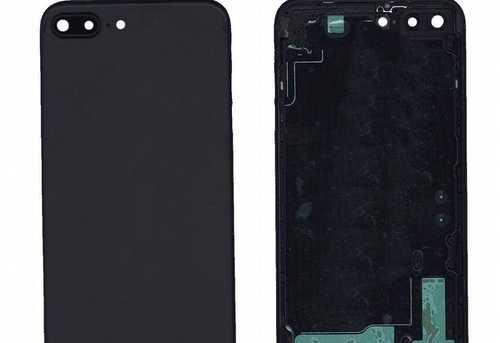 Задняя крышка iPhone 7 Plus черная-пречерная