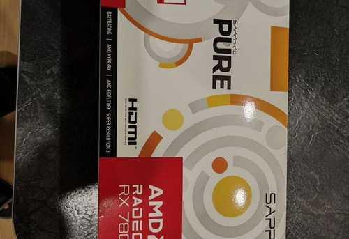 Новая Sapphire AMD RX 7800 XT pure