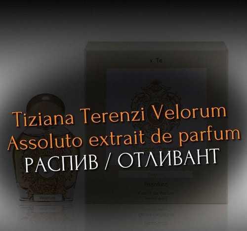 Tiziana Terenzi Velorum Assoluto edp Распив