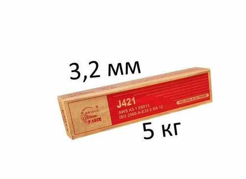 Электроды для сварки J421 Bridge 3,2 мм 5 кг