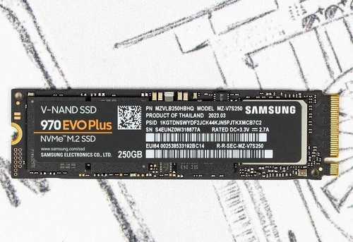 M.2 SSD-накопитель Samsung 970 EVO Plus 250GB