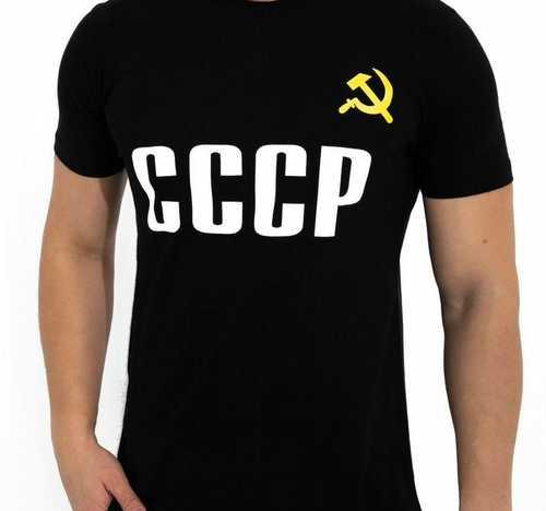 Футболка СССР, черная, 2XL