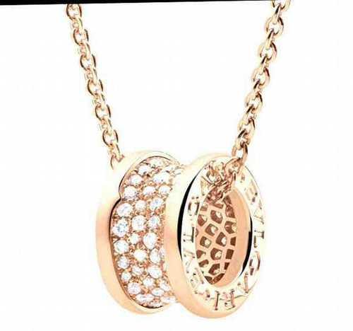Колье Bvlgari B.zero1, розовое золото