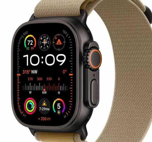 Apple Watch Ultra 2 49mm Black Titanium Tan Alpine