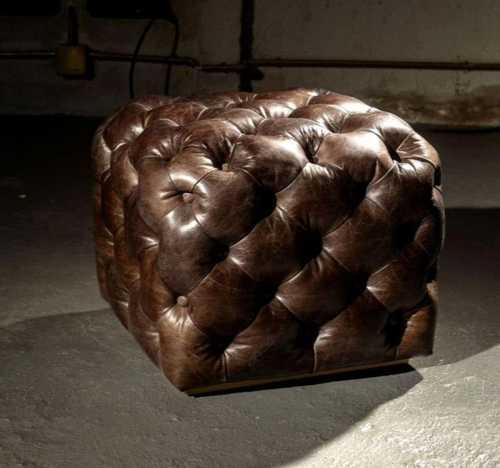 Пуф chesterfield, buttoned leather