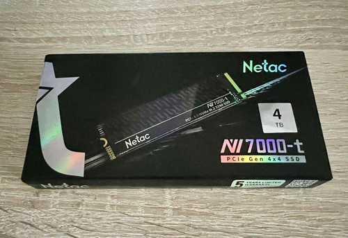 Netac 4Tb SSD 7400 Мб/с PCIe 4.0x4 nvme M2