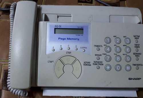 Телефон факс sharp FO-51