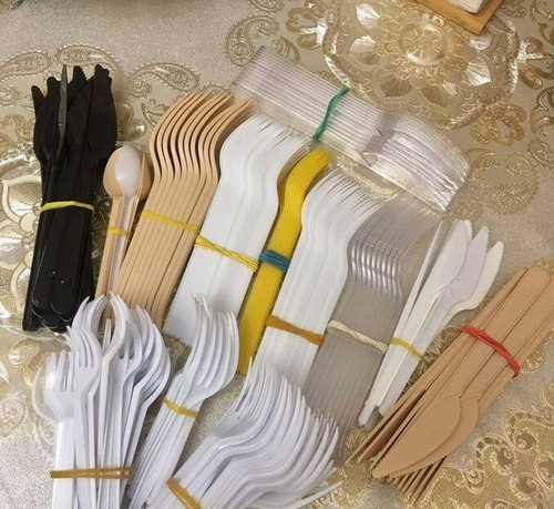 Пластиковая посуда (ножи, вилки, ложки)