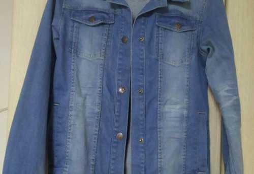 Джинсовая куртка на девочку,152-158,новая