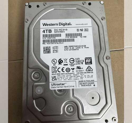 Жесткий диск WD Ultrastar DC HC310 4tb