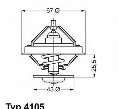 Термостат 71с, с прокл, wahler 410571D Wahler