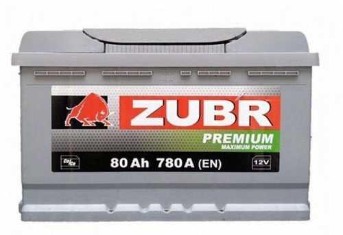 Автомобильный аккумулятор zubr premium 80.1