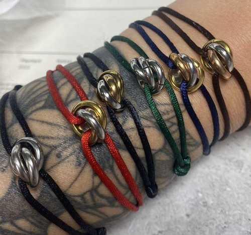 Красная нить браслет Картье