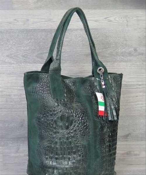 Женская сумка Италия шоппер кожа Арт 21613
