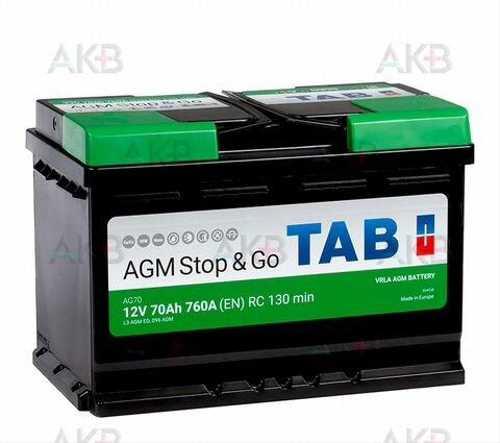 Аккумулятор автомобильный Tab AGM Stop-n-Go 70R (7