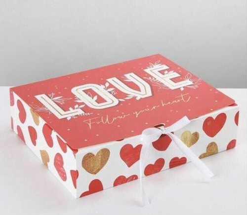 Коробка складная подарочная «love»