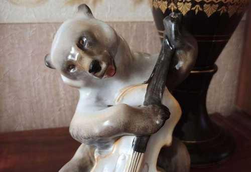 Статуэтка Медведь с контрабасом