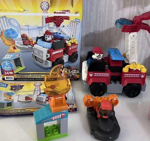 Mega bloks щенячий патруль Маршал и Зума