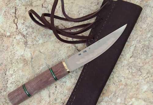 Нож кованый "Тундра-2" якут 95х18 стаб.клён проточ