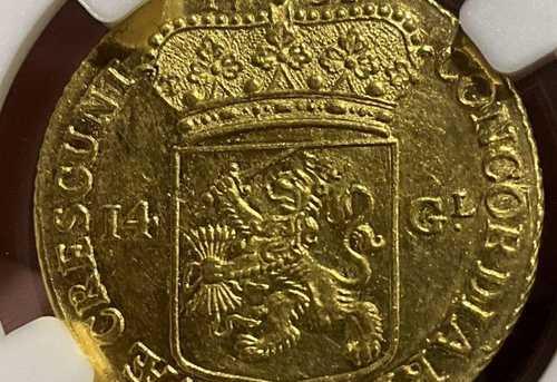 14 гульденов 1751 год. Нидерланды