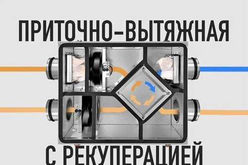 Приточно вытяжная установка домой, дачу, офис 200
