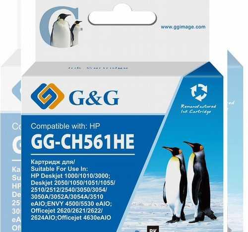 Картридж для струйного принтера G&g GG-CH561HE