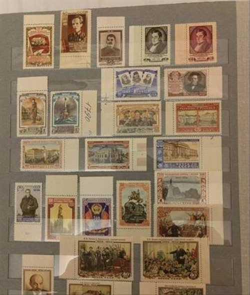 Годовой набор СССР 1954 г ** Все 56 марок с полями