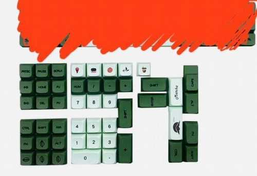 Остатки PBT XDA Keycaps green