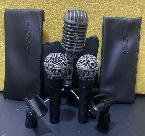 Проводные микрофоны Shure Sm58, 55sh-II