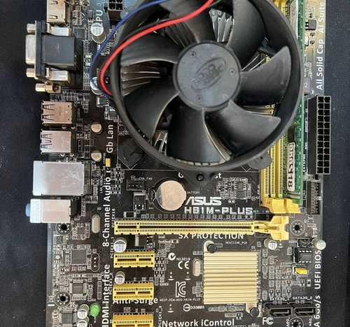 Материнская плата asus H81M-plus, LGA 1150, Intel