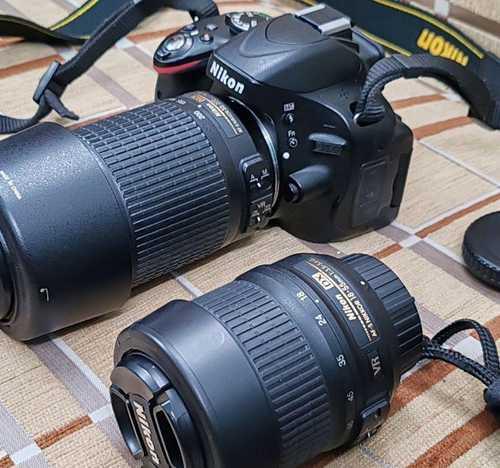 Nikon D5100 с обьективами(18-55vr, 55-200vr)