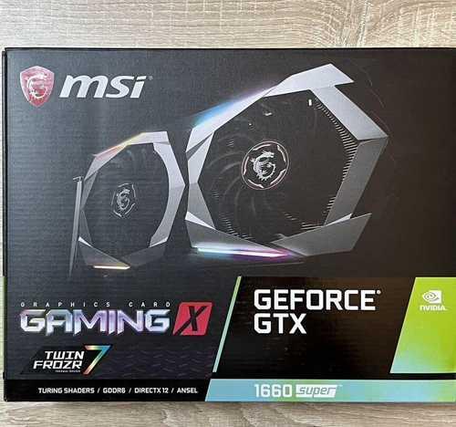 Коробка от GTX 1660 Super MSI Gaming X