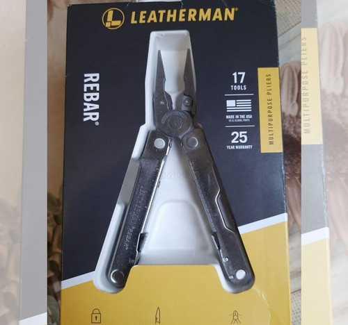 Мультитул leatherman rebar кож.чехол