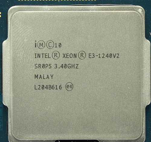 Процессор Intel Xeon E3-1240 v2