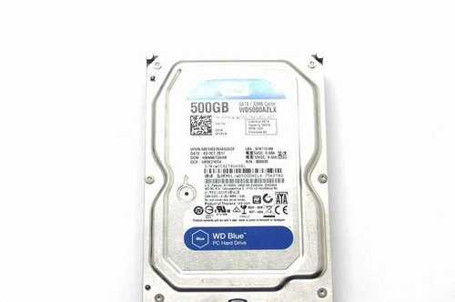 Жесткий диск WD 500Gb 7200 rpm wd5000azlx SATA