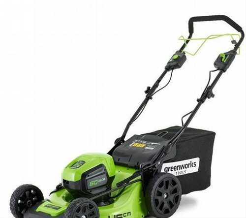 Аккумуляторная газонокосилка Greenworks gd60lm46sp