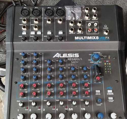 Микшерный пульт alesis 8usb