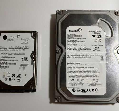 Жёсткий диск Seagate HDD 160Gb 3.5 и 2.5