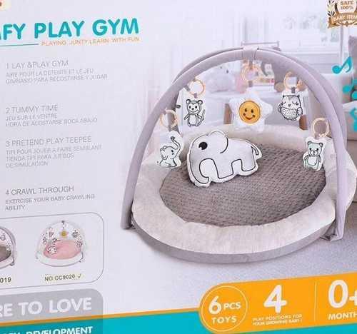 Round Comfy Gym" Коврик развивающий с игрушками