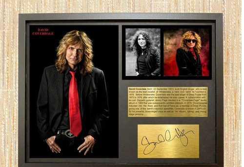 David Coverdale Whitesnake автограф