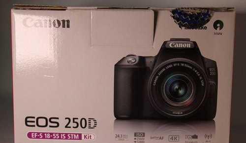 Фотоаппарат Canon 250d+18-55 STM (1000 кадров)